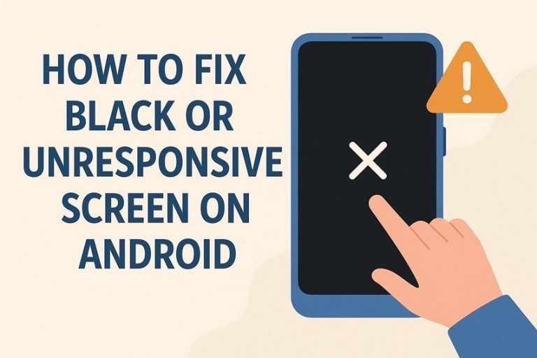 Black or Unresponsive Screen? Try These Android Repair Solutions ...